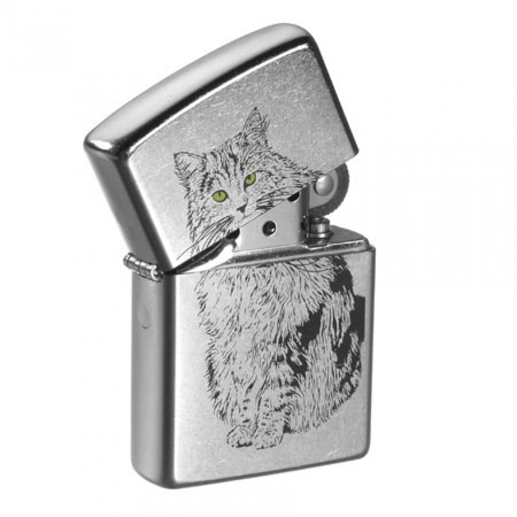 Original Zippo | Katze mit gelben Augen | Black Cat